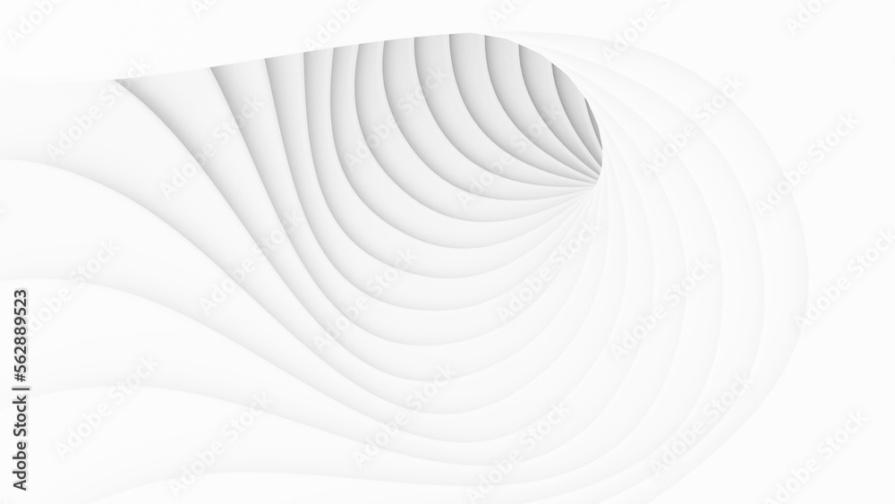 3d illustrations of modern repeat artistic flowing edge surface curve ...