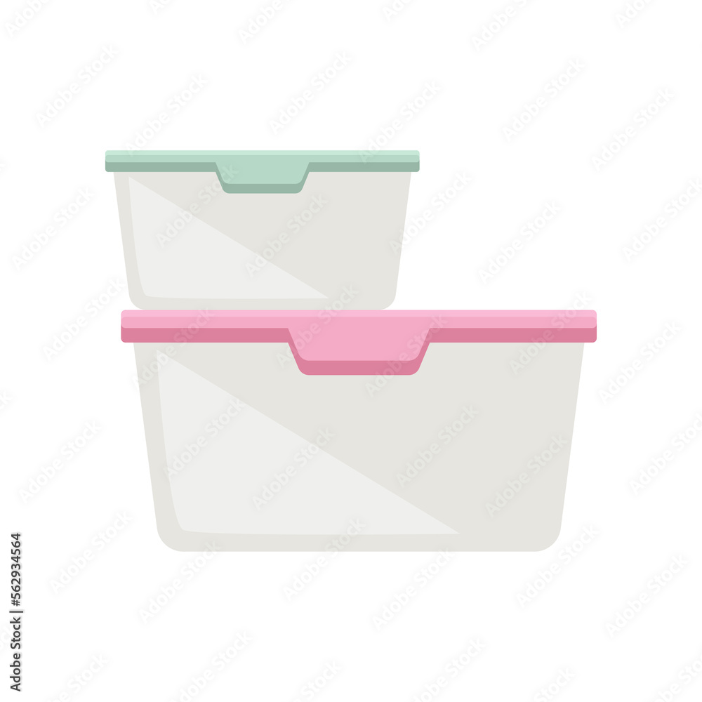 Vector de Stock Recycle and reusable container cartoon illustration ...