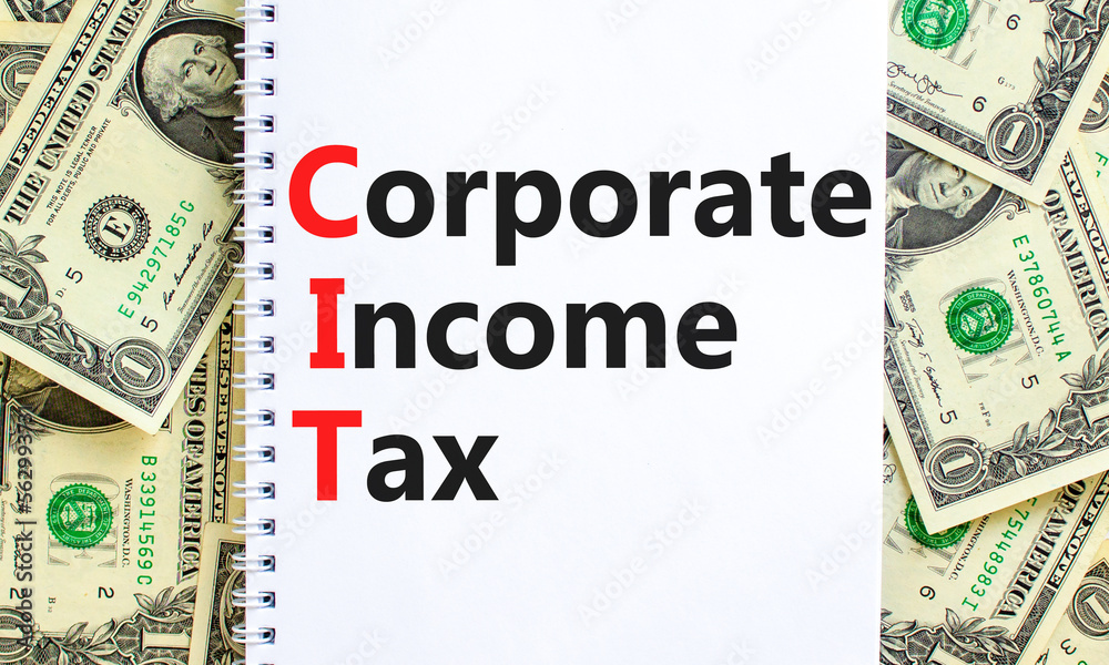 CIT corporate income tax symbol. Concept words CIT corporate income tax ...