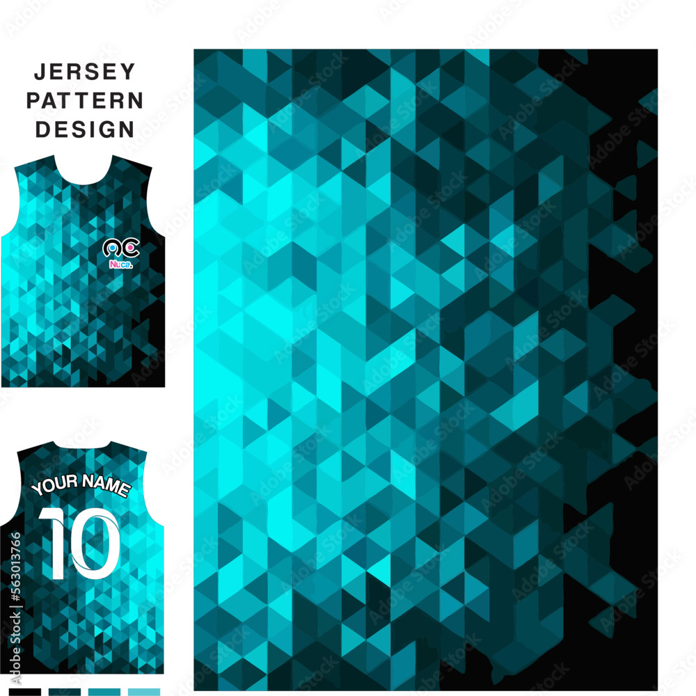 Abstract triangle geometric concept vector jersey pattern template for ...