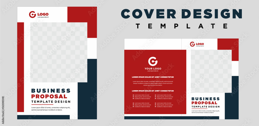 company profile cover template layout design or brochure cover template ...