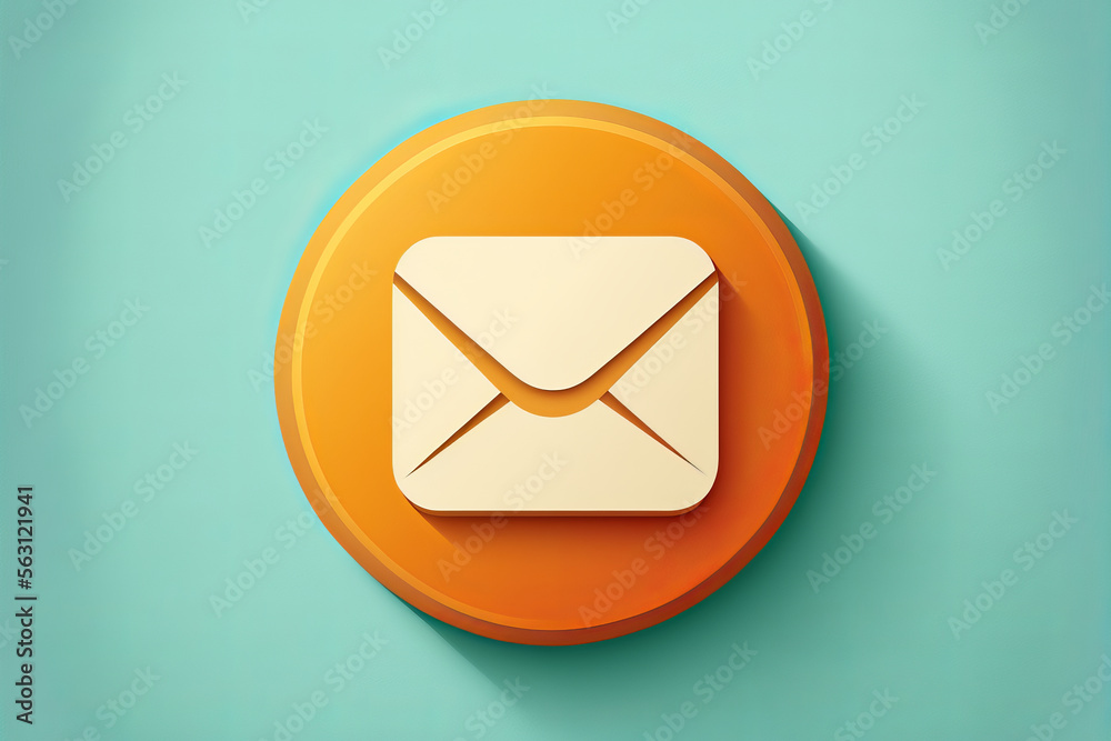 Communication at Your Fingertips: Icon of Email Message Illustrates ...