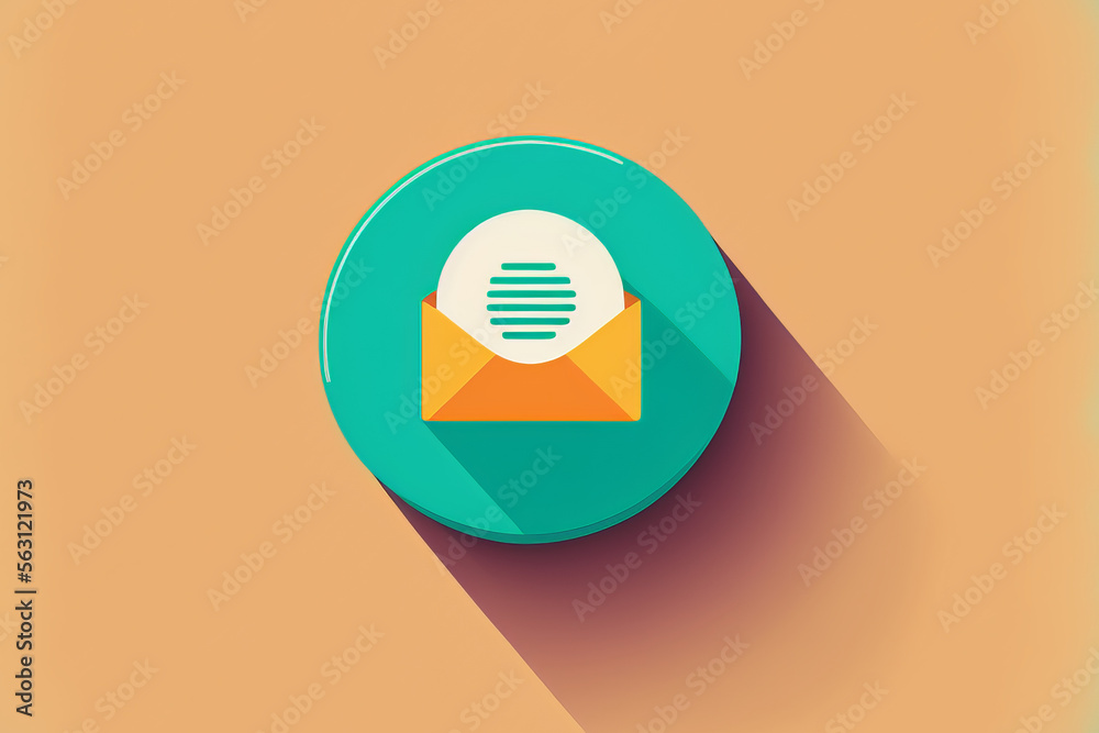 Communication at Your Fingertips: Icon of Email Message Illustrates ...