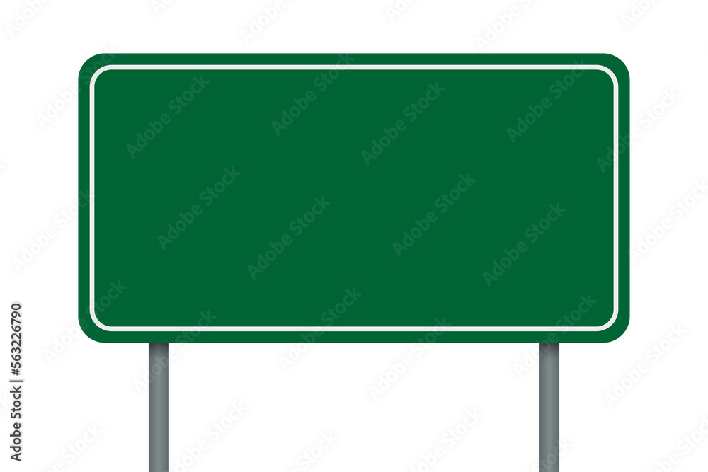 Road sign board transparent png. Blank highway signboard. Stock ...