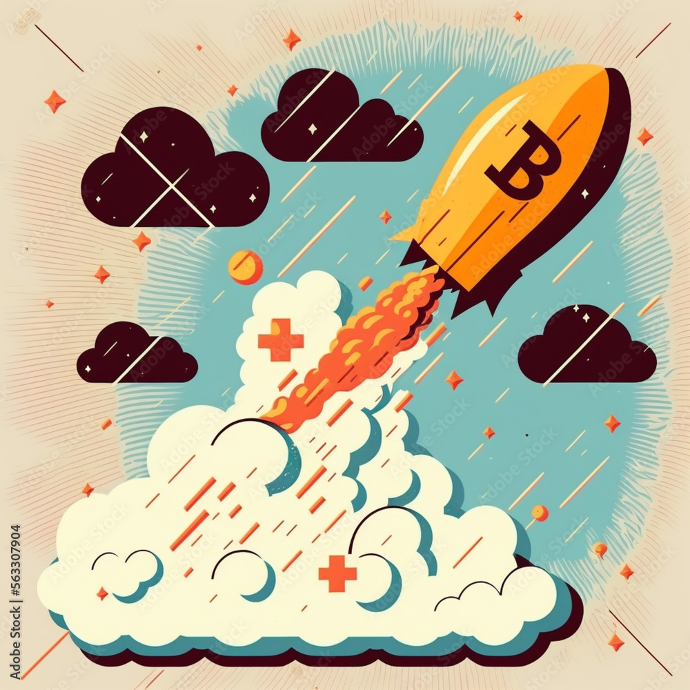 Bitcoin, Launch, Moon, to the moon, lua, bull run, crypto coin ...