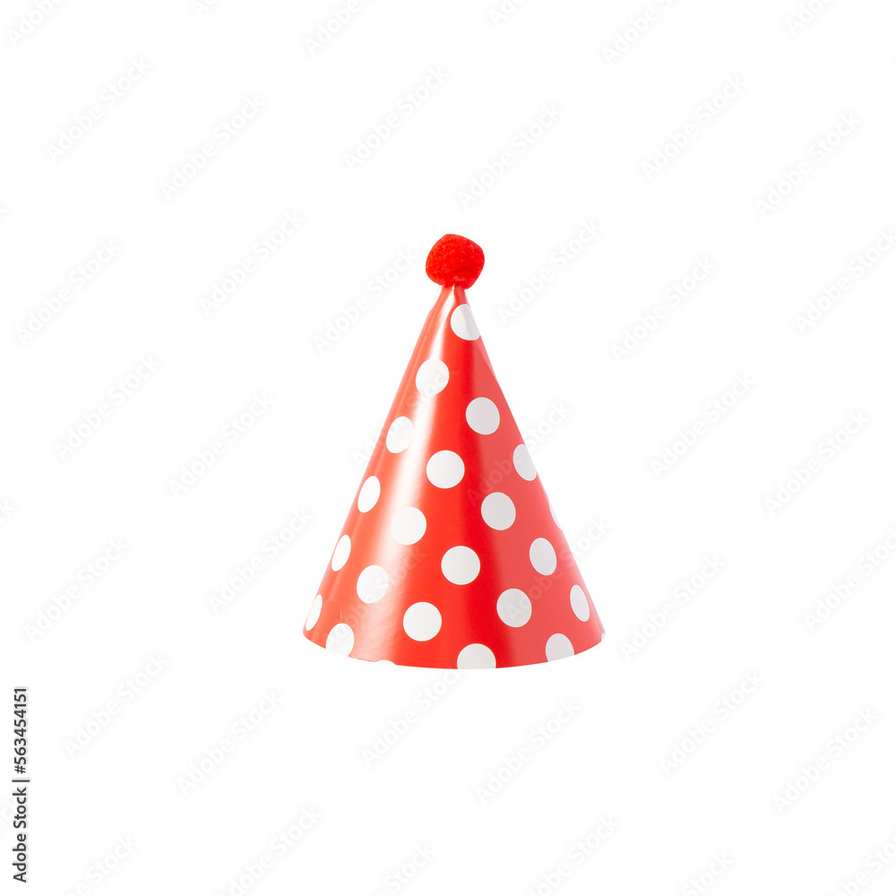 Red Party Hat cutout, Png file. Stock Photo | Adobe Stock