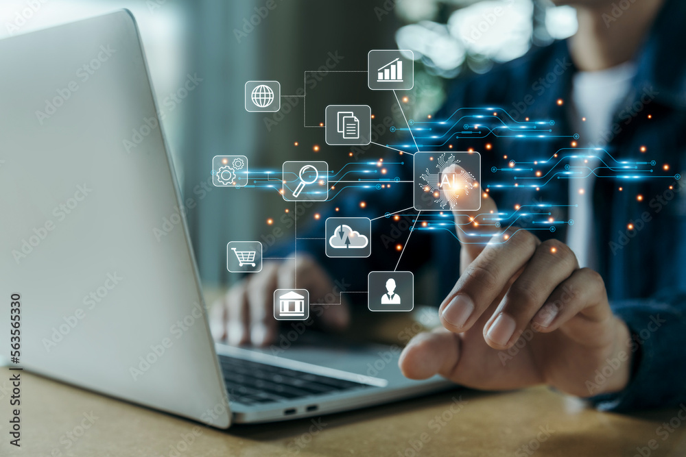 AI learning and business artificial intelligence, modern ...