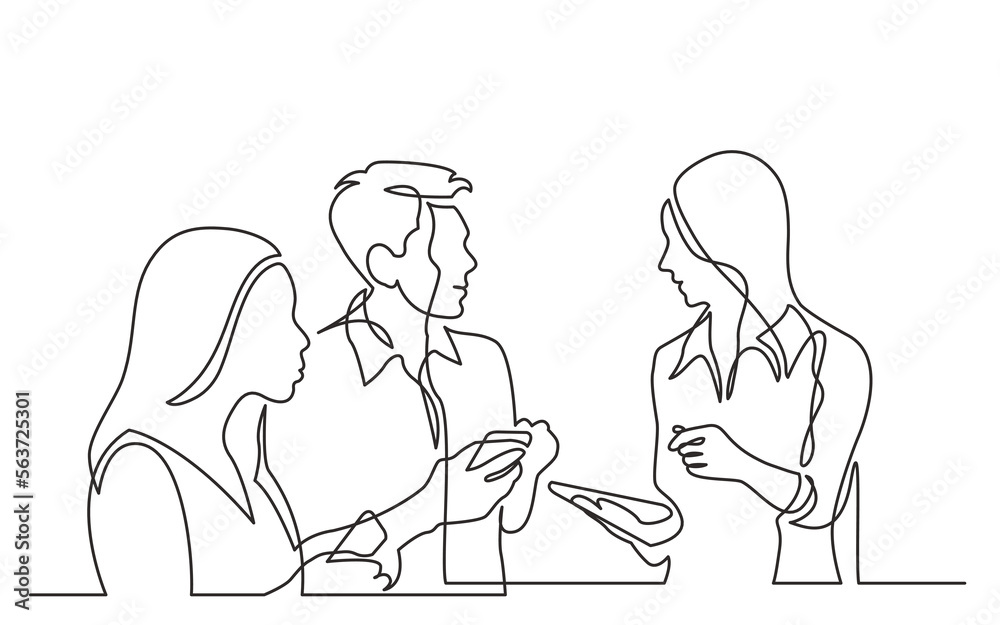 continuous line drawing vector illustration with FULLY EDITABLE STROKE ...