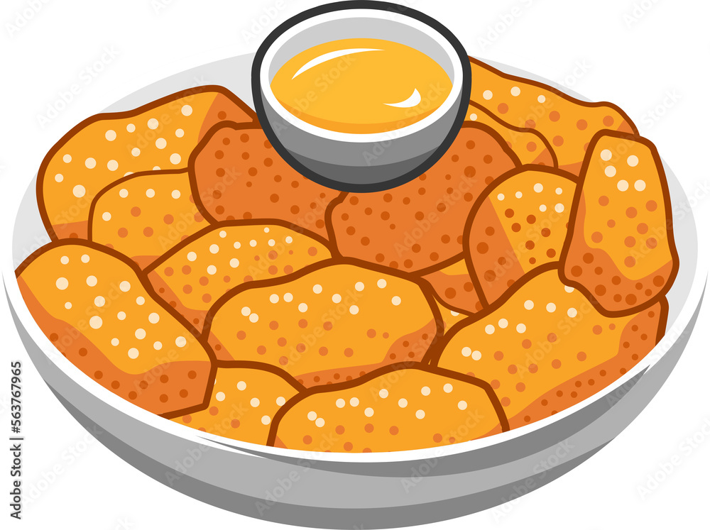 Nuggets png graphic clipart design Stock Illustration | Adobe Stock