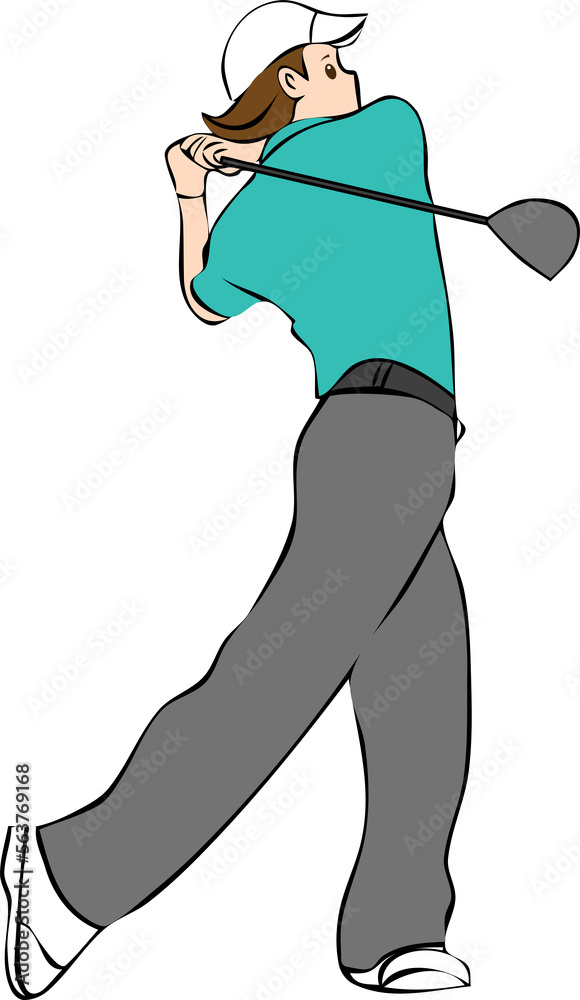 Golf png graphic clipart design Stock Illustration | Adobe Stock