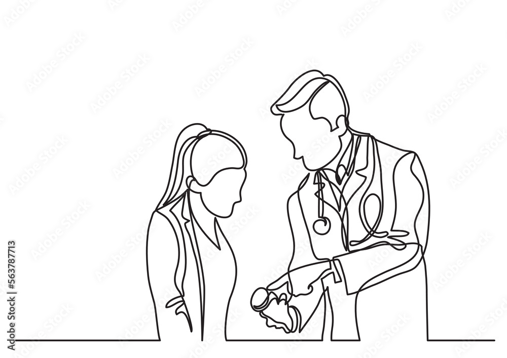 continuous line drawing vector illustration with FULLY EDITABLE STROKE ...