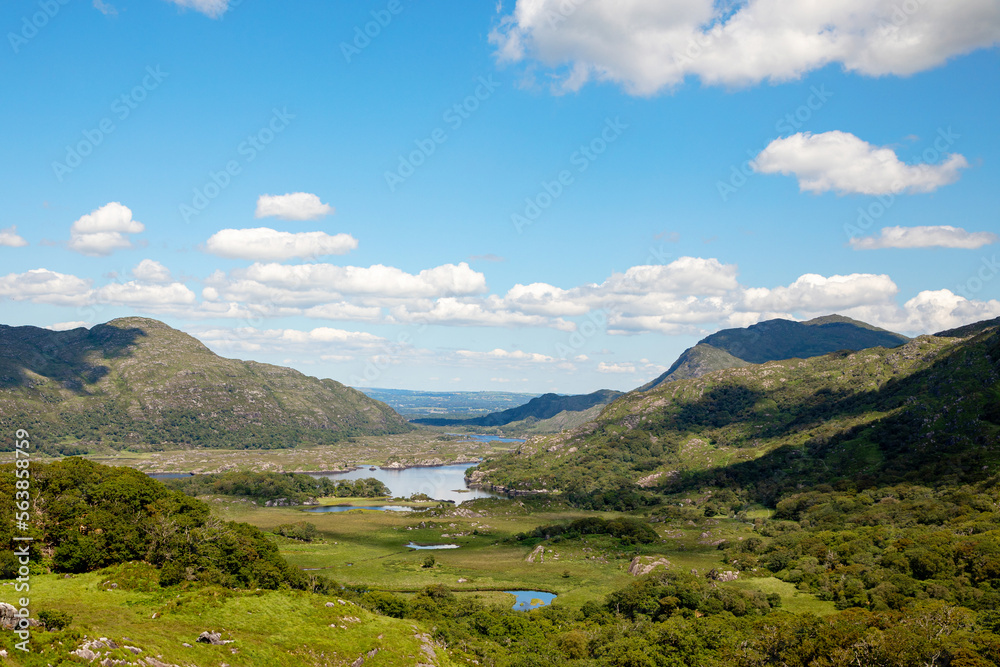 Landscape of Lady's view, Killarney National Park in Ireland. The ...