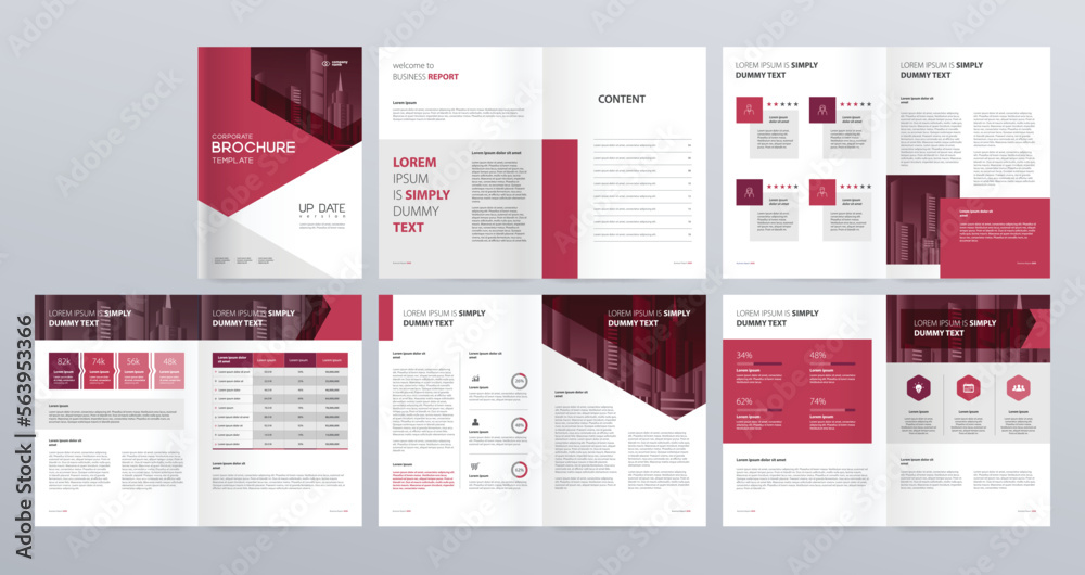 layout template for company profile ,annual report , brochures, flyers ...