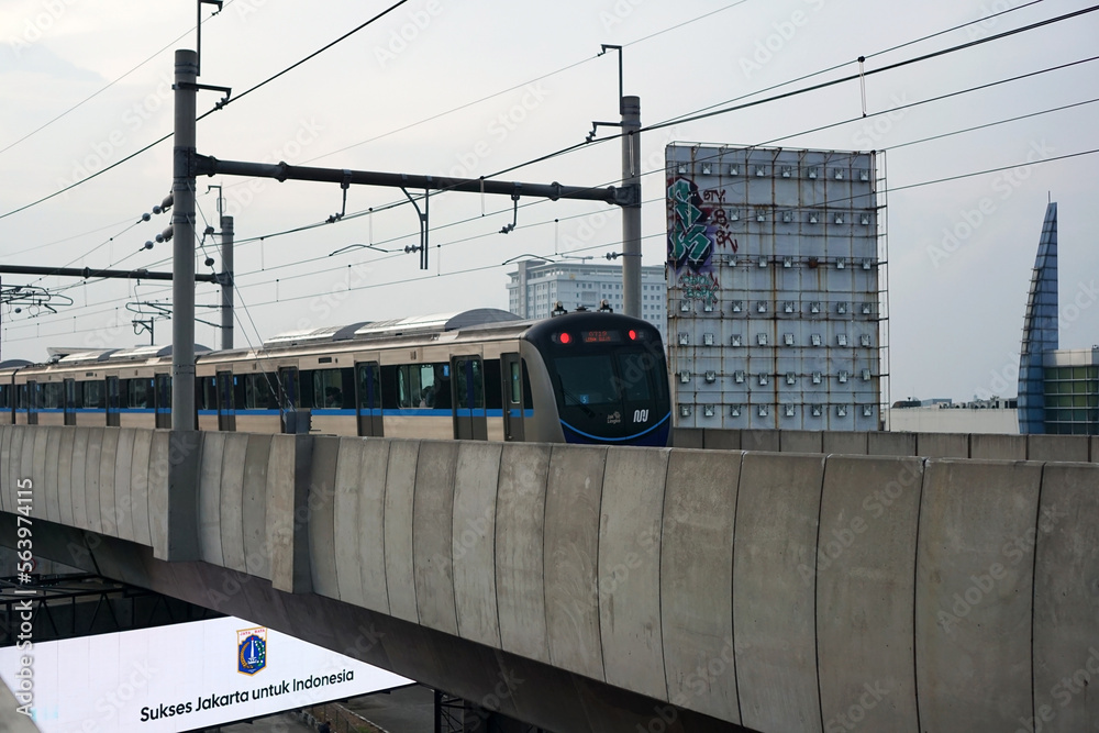 Jakarta, Indonesia. January, 2023. MRT at Lebak Bulus Station, South ...