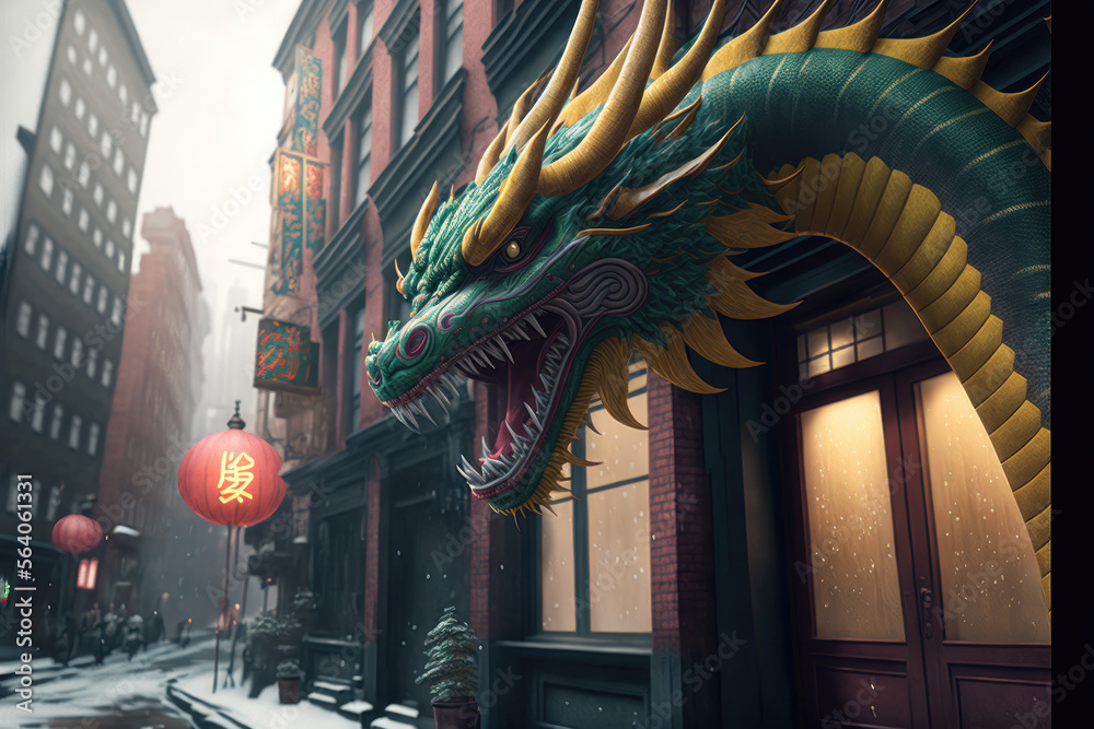 Dragon : A Symbol of Good Luck and Prosperity in Chinatown during ...