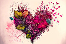 Autumn Pattern Heart Flower Free Stock Photo - Public Domain Pictures