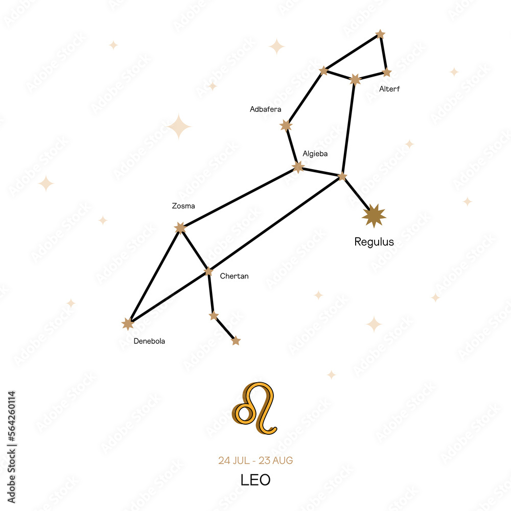 LEO zodiac horoscope star constellation space symbol, horoscope night ...