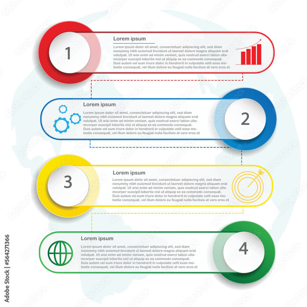 Business process graph, step to success diagram and chart illustration ...