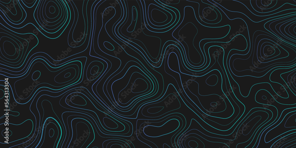 Contour lines. Futuristic seamless design. Actual topography map ...