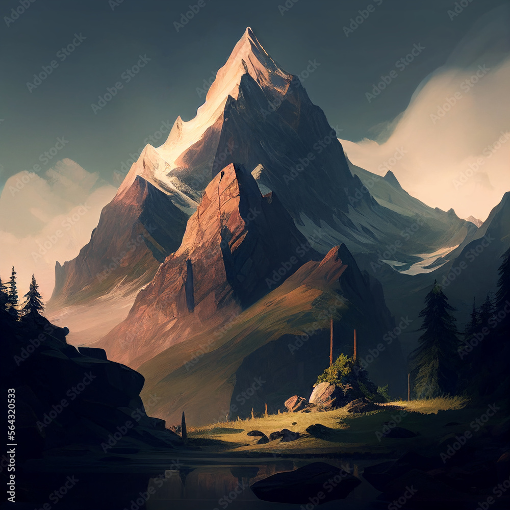 Mountain Foothills Landscape Roleplaying DND Concept Epic RPG Adventure ...