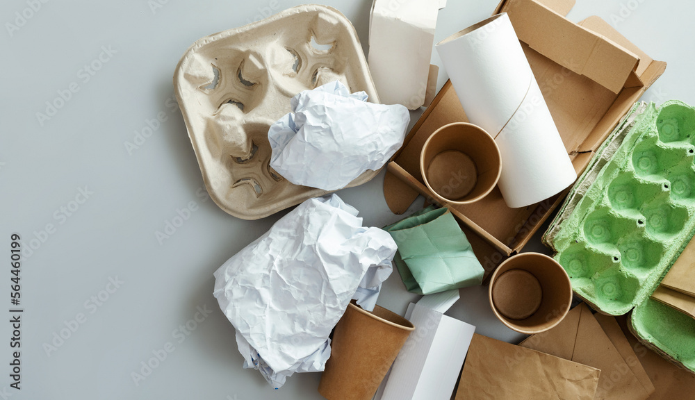 Garbage separation concept. Waste segregation, waste sorting, waste ...