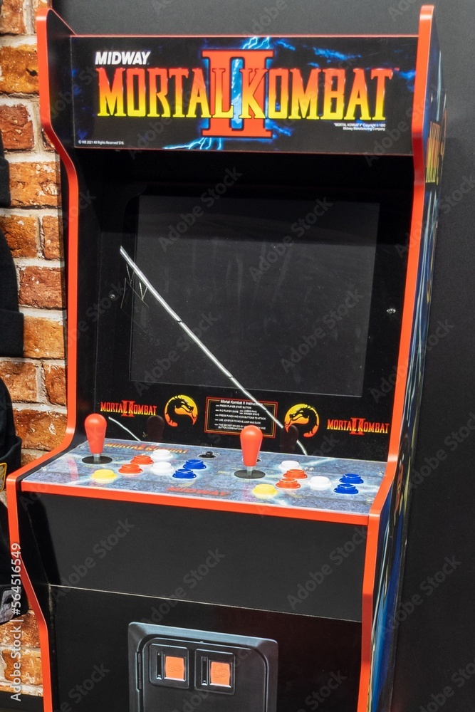 mortal kombat ii midway classic video game controller on Arcade retro ...