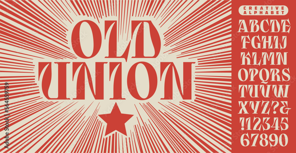 Old Union is an unusual and creative modern alphabet, with hints of ...