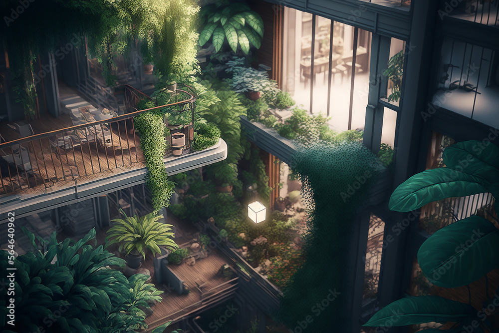 Biophilic design, biophilia in city architecture, urban environments ...
