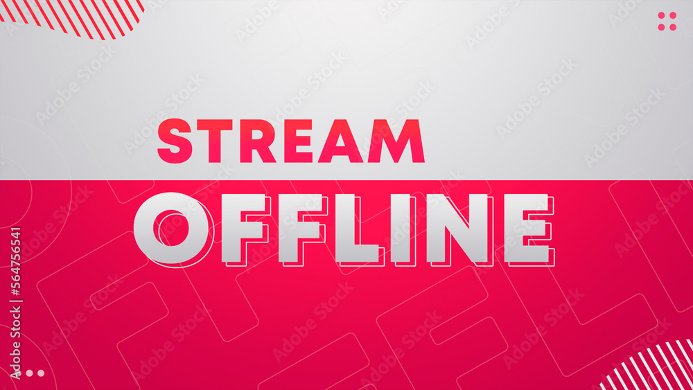 Red Stream Overlay - Stream Skins Stock Illustration | Adobe Stock