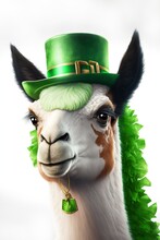 St. Patrick's Day Llama Free Stock Photo - Public Domain Pictures