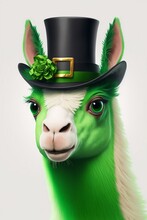 St. Patrick's Day Llama Free Stock Photo - Public Domain Pictures