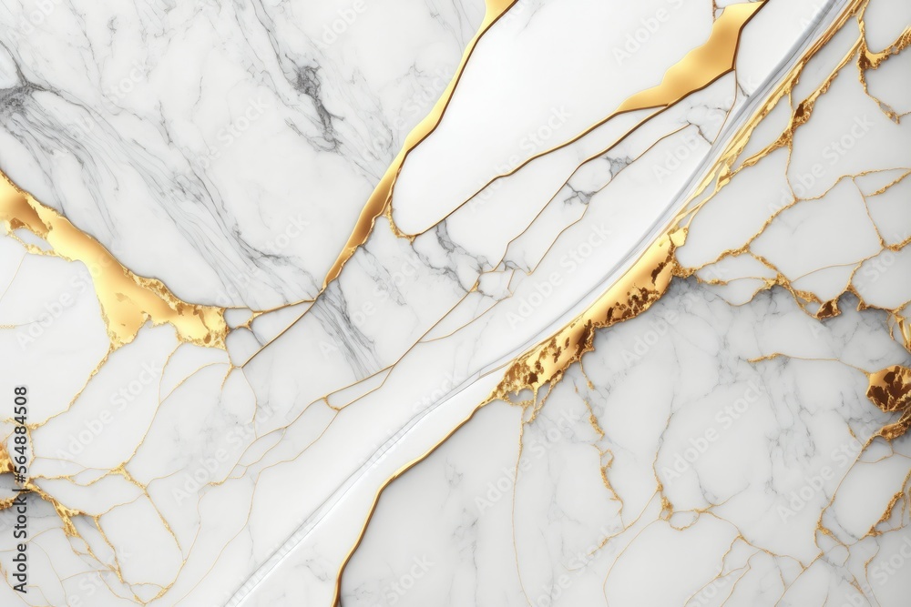 luxurious marble texture background with gold streaks, generative ai ...
