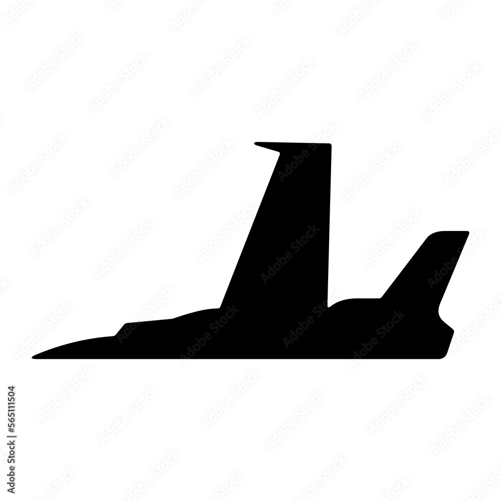 Ilustración de Stock Jet fighter vector illustration. Military aircraft ...