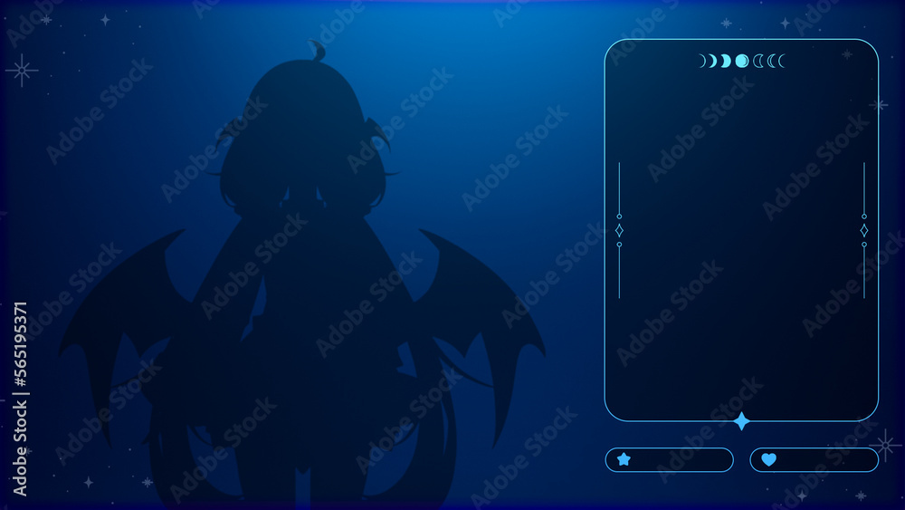 ภาพประกอบ Stock Vtuber - Stream Overlay - Stream Skins | Adobe Stock