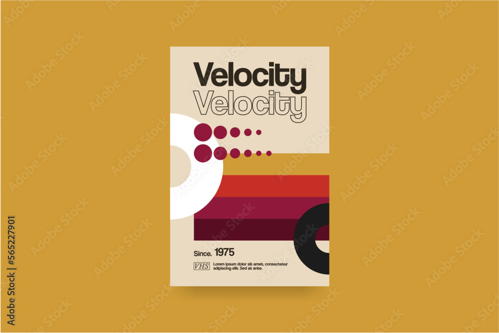 retro vhs template poster element Stock Vector | Adobe Stock