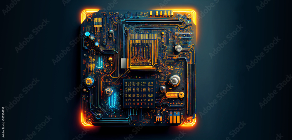 This asset showcases a detailed, zoomed-in image of a computer ...