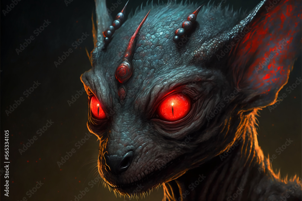 Chupacabra, a legendary creature from Latin America. Monster from the ...