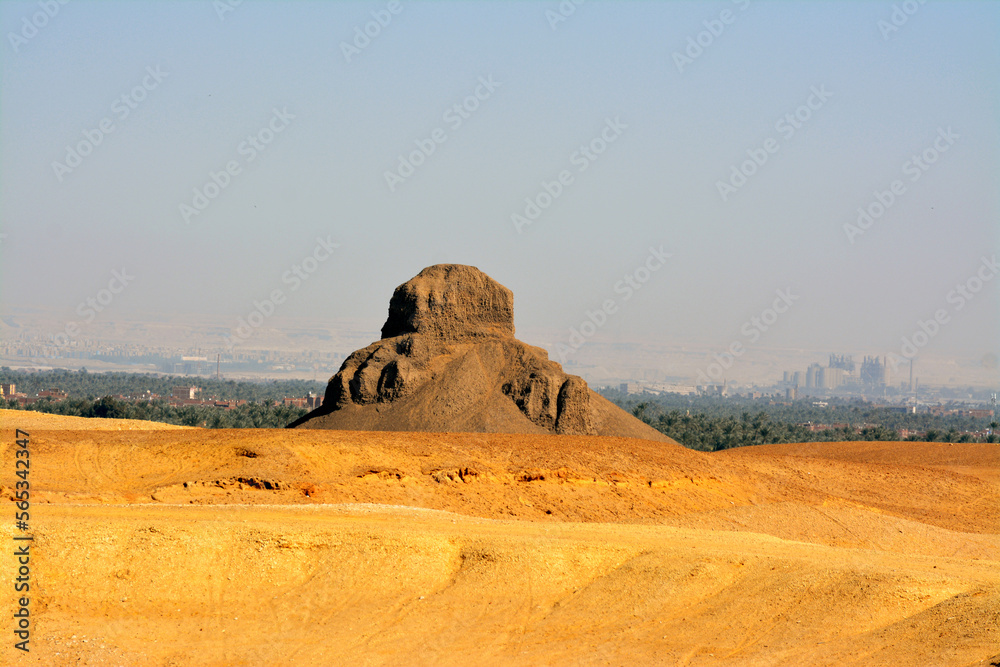 Pyramid of Amenemhat III, The black pyramid built by Amenemhat the 3rd ...