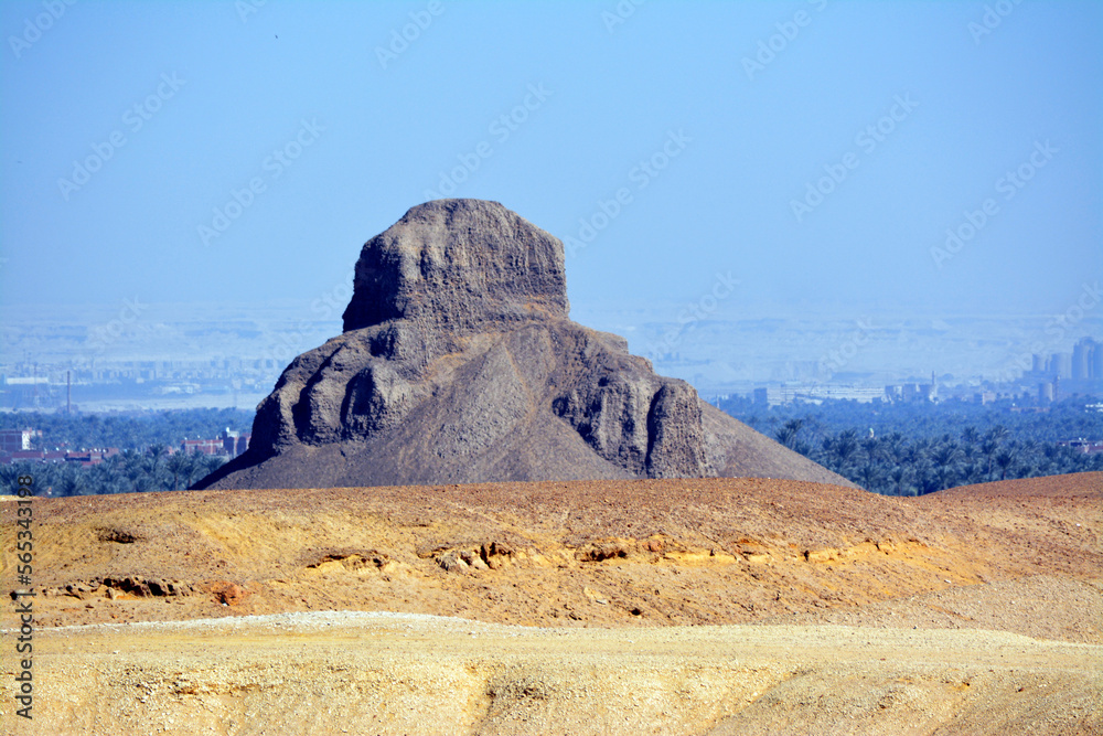 Pyramid of Amenemhat III, The black pyramid built by Amenemhat the 3rd ...