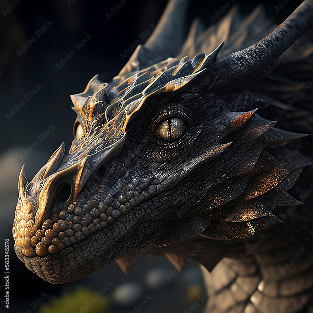 Dragon's Reign: An 8k, High-Resolution and Detailed Concept Art of a ...