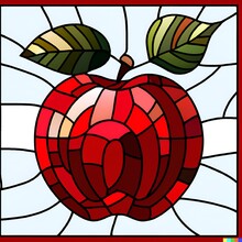Mosaic Apple Free Stock Photo - Public Domain Pictures