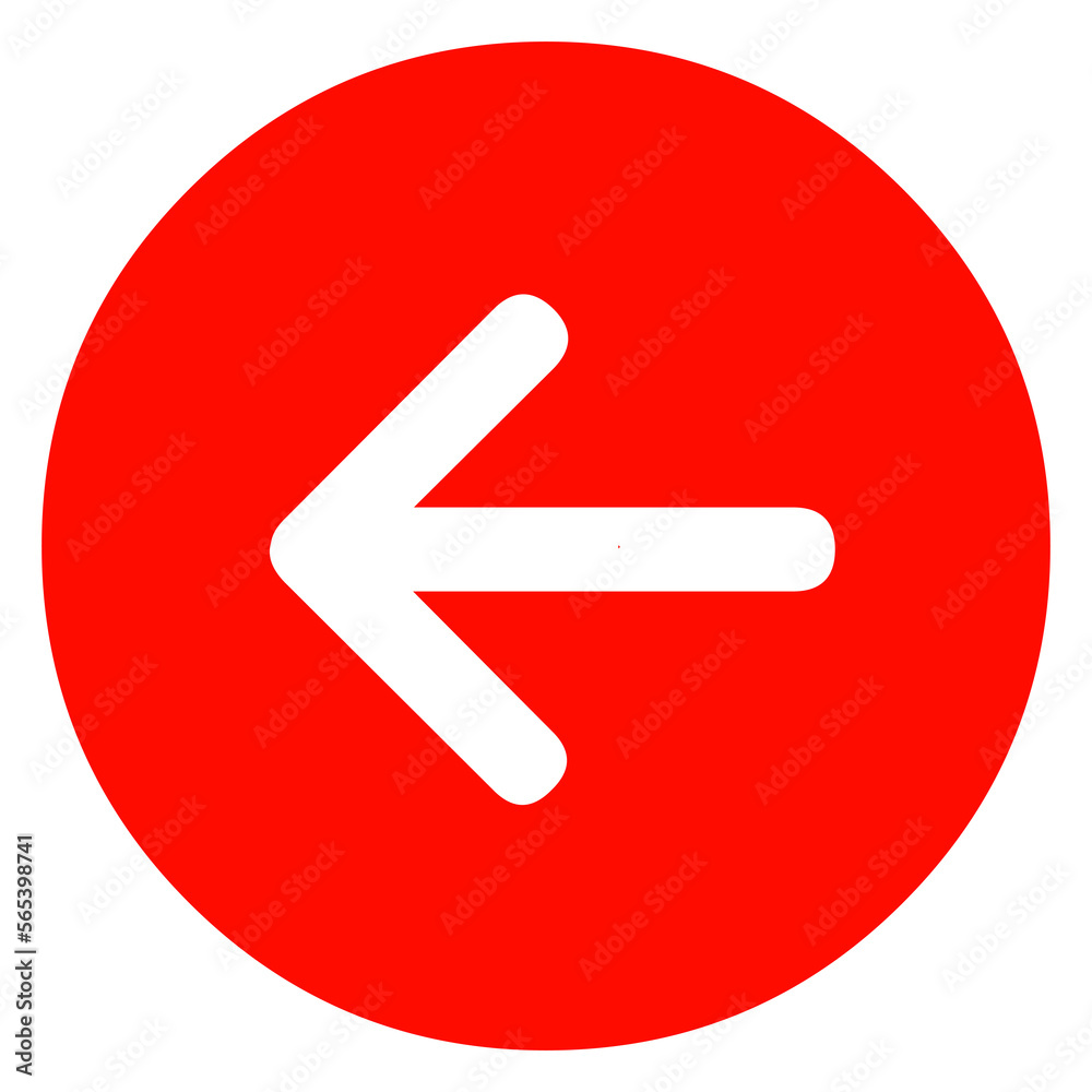 Directional Arrow Symbol on Transparent Background Stock Illustration ...