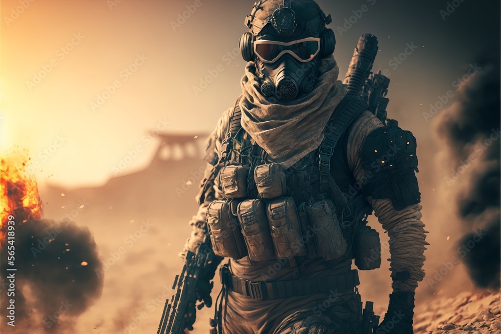 This military soldier is a powerful visual representation of the ...