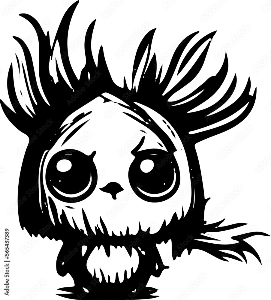 cartoon, cute, monster, eyes, graphics, illustrations, creature ...