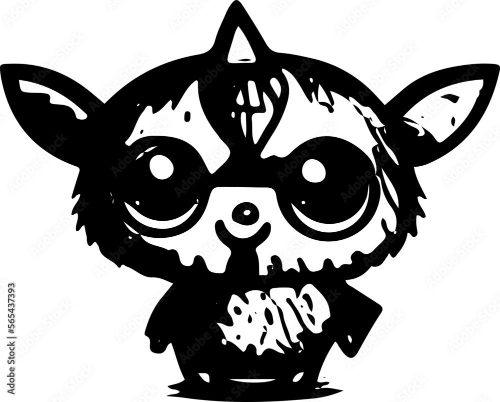 cartoon, cute, monster, eyes, graphics, illustrations, creature ...