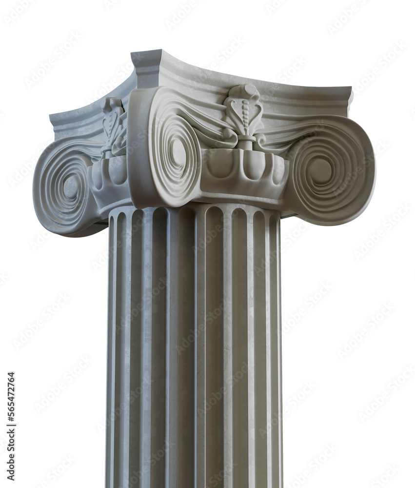 Render Column Isolated PNG on transparent background 素材庫插圖 | Adobe Stock