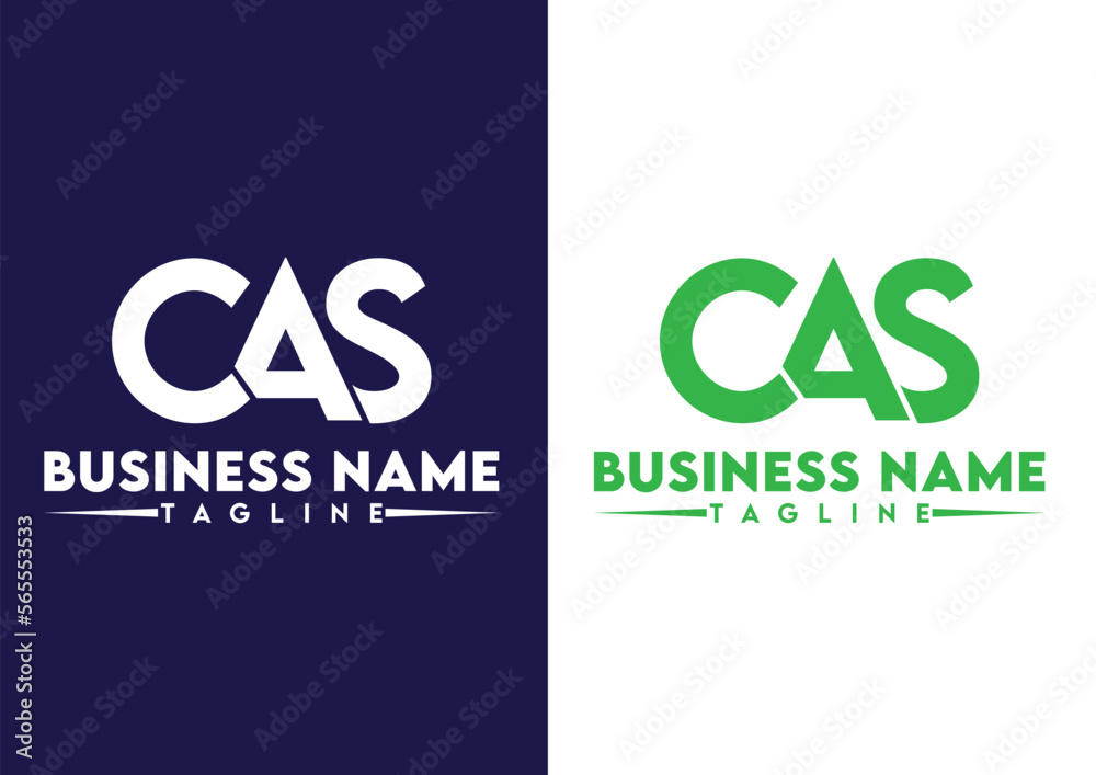Letter CAS logo design vector template, CAS logo Stock Vector | Adobe Stock