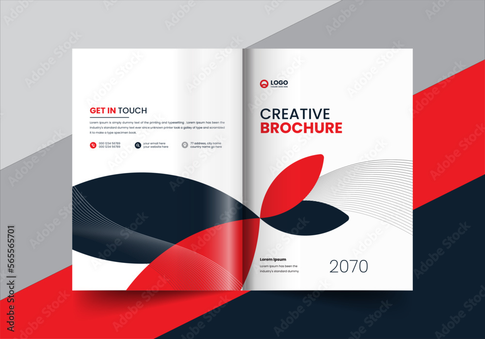 corporate company profile brochure annual report booklet proposal cover ...