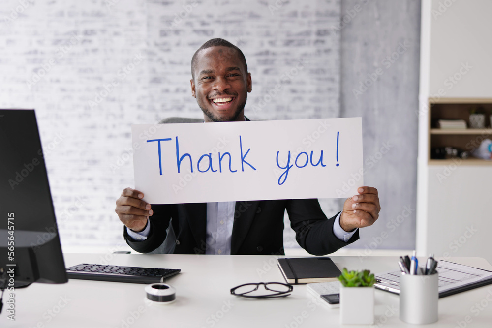 Thank You Corporate Job Appreciation Sign Stock Photo | Adobe Stock