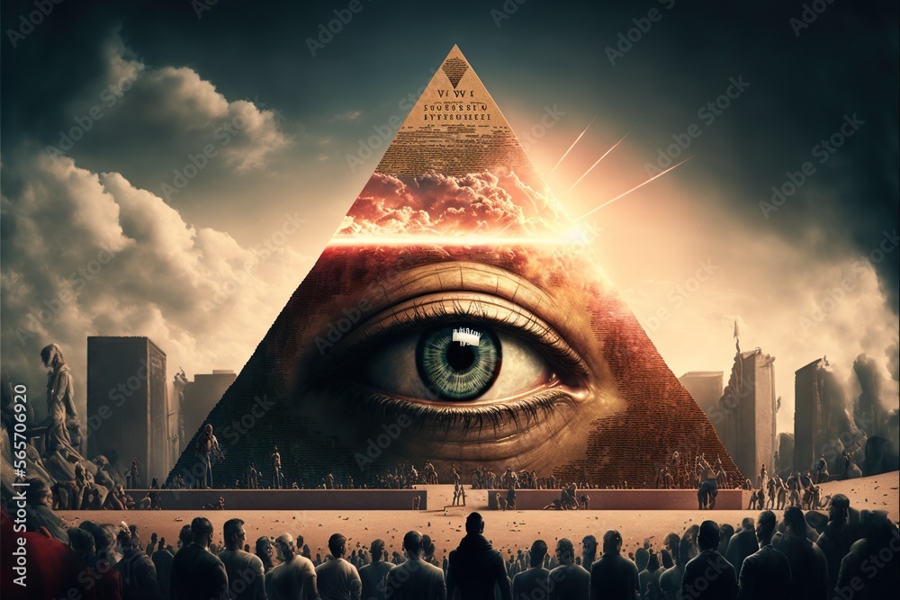 Conspiracy theory, created with Generative AI technology Stock ...